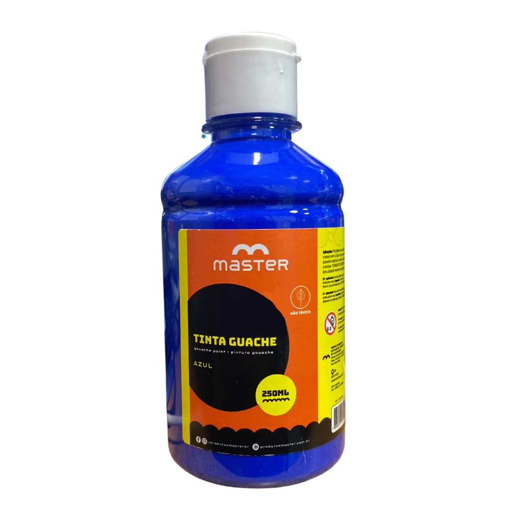 Tinta Guache 250 ml Azul - Master